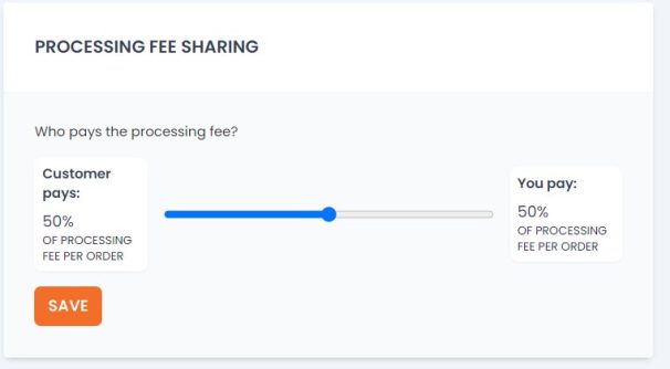 How do I remove or share the processing fee with the customer ...